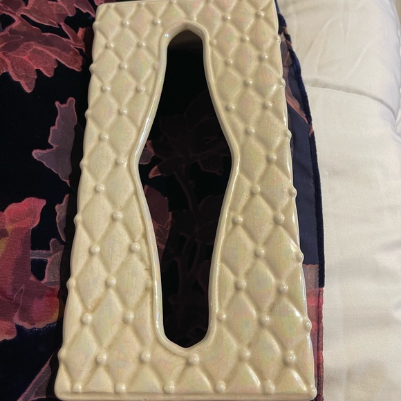 Art | Vintage Ceramic Iridescent Glazed Tissue Box Cover | Poshmark
